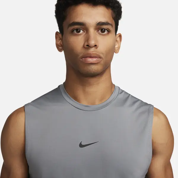 Nike Pro Dri-fit Slim Sleeveless Top - Grey
