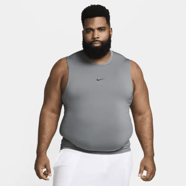 Nike Pro Dri-fit Slim Sleeveless Top - Grey