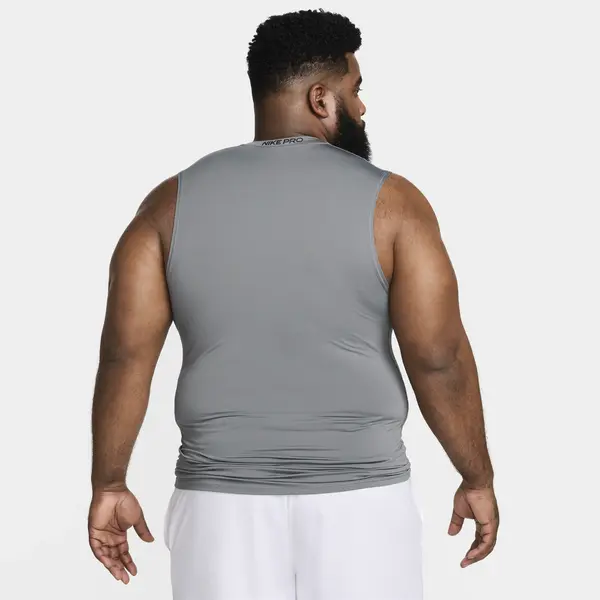 Nike Pro Dri-fit Slim Sleeveless Top - Grey