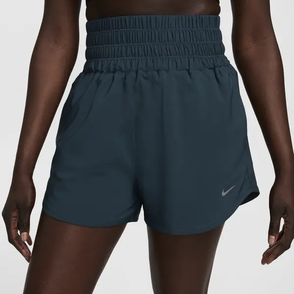 Nike One Dri-fit Ultra High-waisted 3" Brief-lined Shorts - Blue