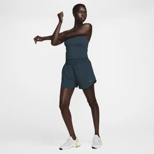 Nike One Dri-fit Ultra High-waisted 3" Brief-lined Shorts - Blue