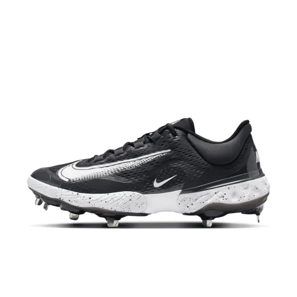 Nike Alpha Huarache Elite 4 Low Baseball Cleats In Black  display picture 1