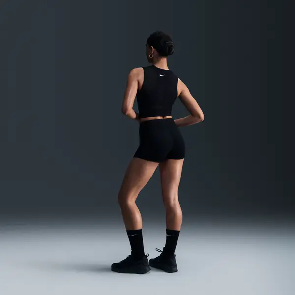Nike Pro Mid-rise 3" Mesh-paneled Shorts