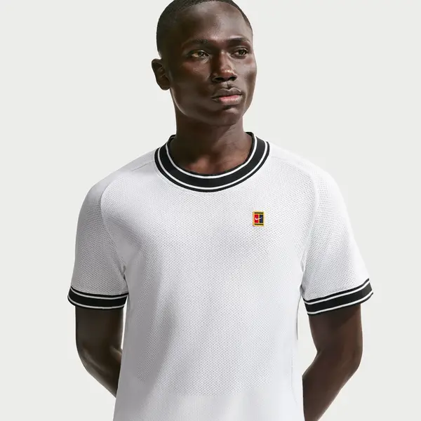 Nike Court Heritage Short-sleeve Tennis Top - White
