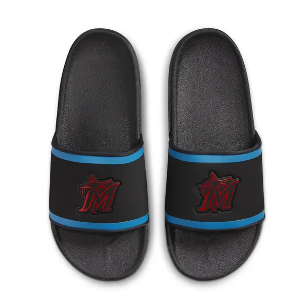 Nike Offcourt Mlb Miami Marlins Slides In Black - 28% Off  display picture 1