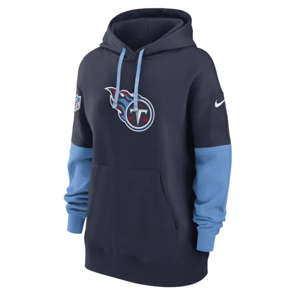 Nike Tennessee Titans Sideline Essential Nfl Pullover Hoodie - Blue