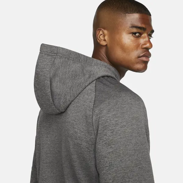 Nike Therma Therma-fit Hooded Fitness Pullover - Grey