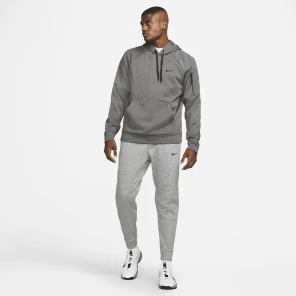Nike Therma Therma-fit Hooded Fitness Pullover - Grey
