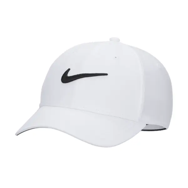 Nike Dri-fit Club Structured Swoosh Cap - White