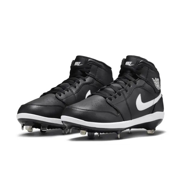 JORDAN 1 Retro Metal Baseball Cleats - Black