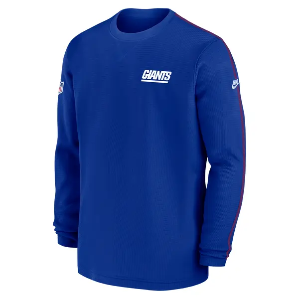 Nike New York Giants Logo Coach Nfl Long-sleeve Top - Blue