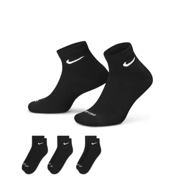 Nike Everyday Plus Cushioned Training Ankle Socks - Black