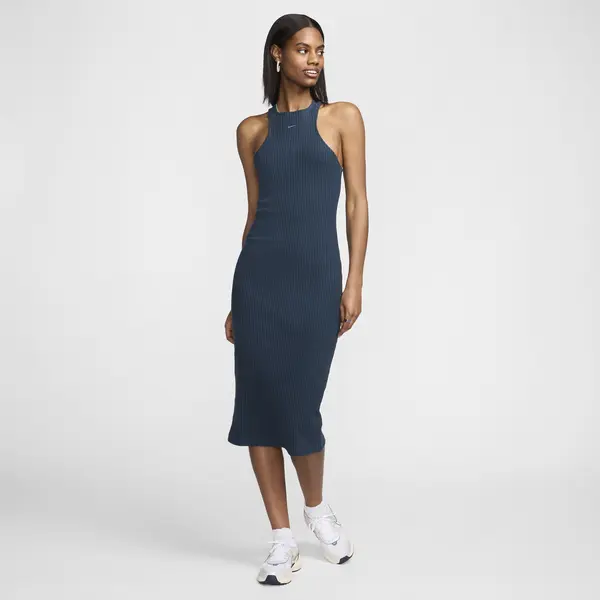 nike cream ribbed bodycon mini swoosh dress NEW* WOMEN Nike Sportswear Chill Knit Tight Mini Cami Dress (HJ0710 051) 