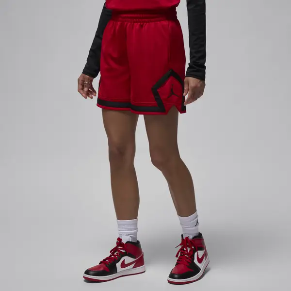 JORDAN Sport 4" Diamond Shorts - Red