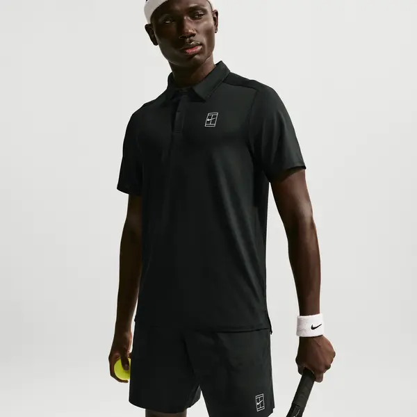 Nike Court Advantage Dri-fit Tennis Polo - Black