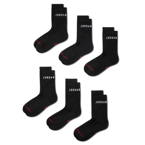 JORDAN Everyday Crew Socks - Black