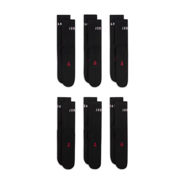 JORDAN Everyday Crew Socks - Black