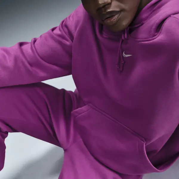 Nike Sportswear Phoenix Fleece Oversized Pullover Hoodie - Purple