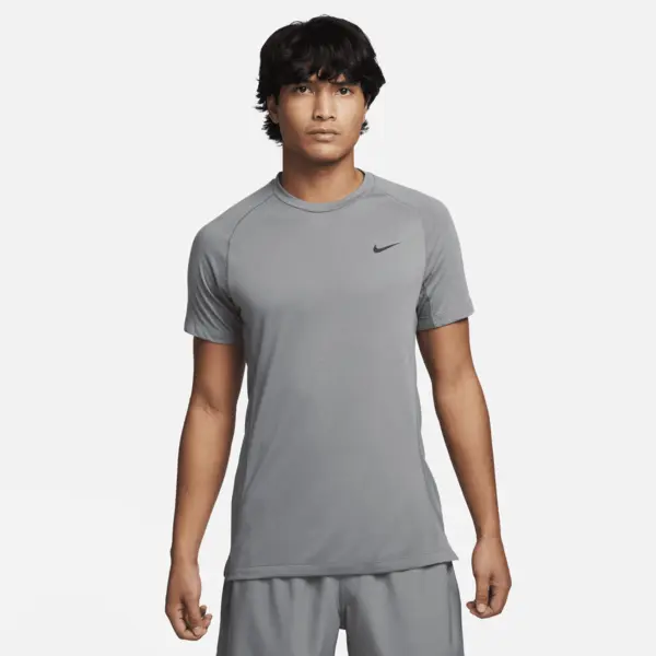 Nike Flex Rep Dri-fit Short-sleeve Fitness Top - Grey