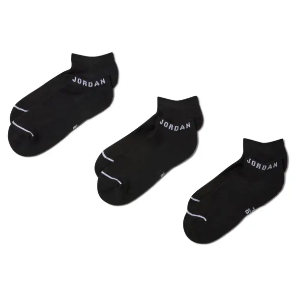 JORDAN Everyday No-show Socks - Black