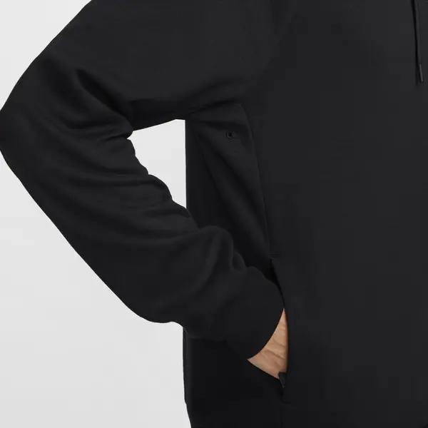 Nike Primary Fleece Dri-fit Uv Pullover Performance Hoodie - Black