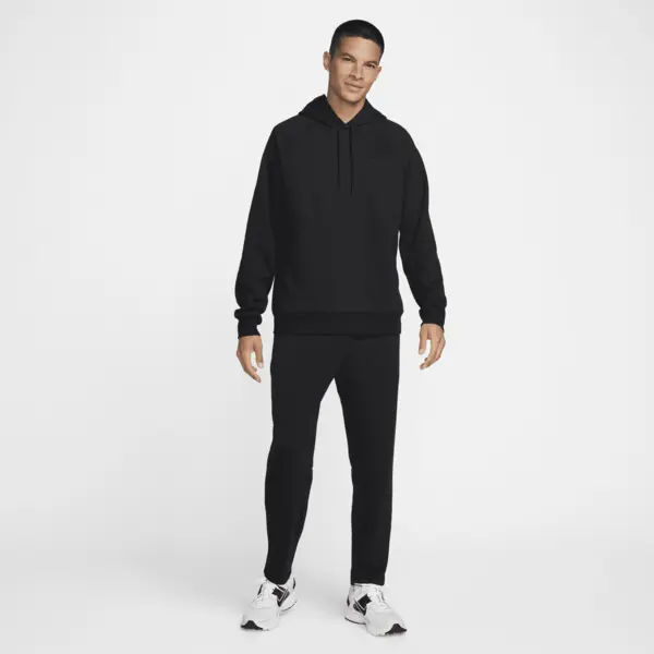 Nike Primary Fleece Dri-fit Uv Pullover Performance Hoodie - Black