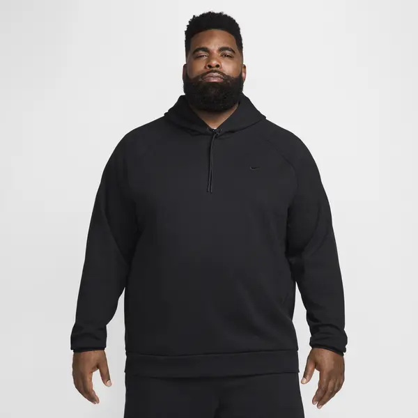 Nike Primary Fleece Dri-fit Uv Pullover Performance Hoodie - Black