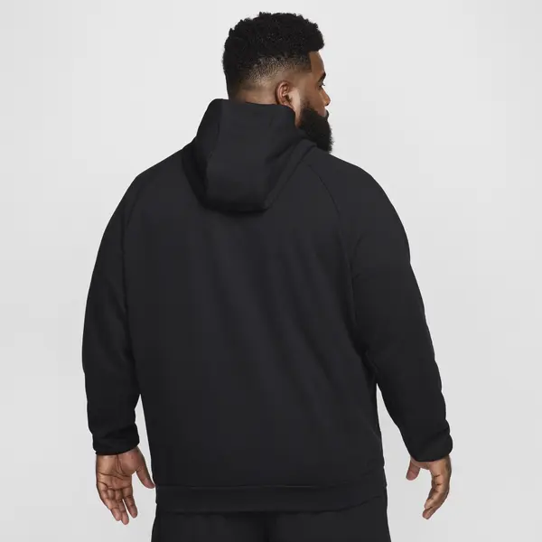 Nike Primary Fleece Dri-fit Uv Pullover Performance Hoodie - Black