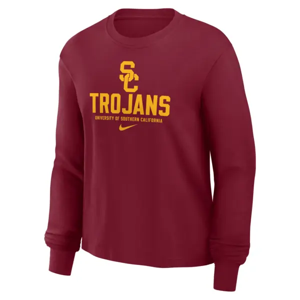 Nike Usc Trojans Primetime University Boxy Long-sleeve T-shirt - Red