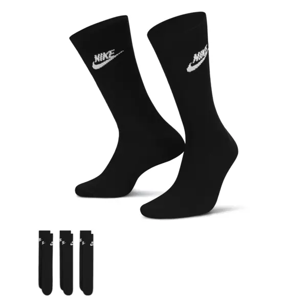 Nike Sportswear Everyday Essential Crew Socks - Black