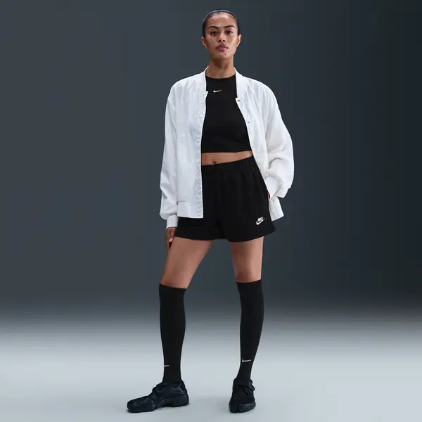 Nike Sportswear Club Fleece Mid-rise Shorts - Black