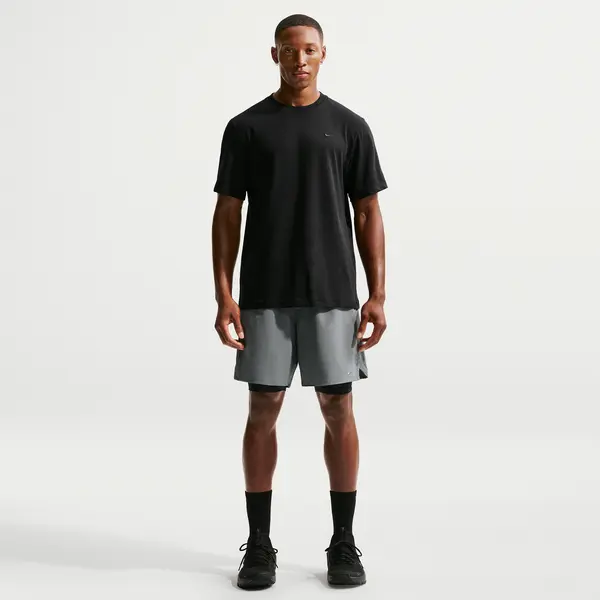 Nike Dri-fit Short-sleeve Versatile Top - Black