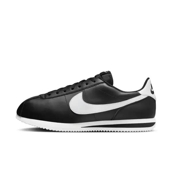 Nike Cortez Leather Sneakers - Black