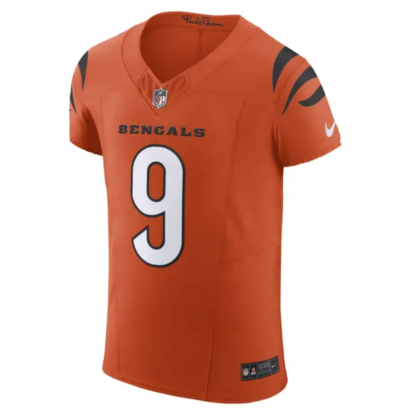 Nike Joe Burrow Cincinnati Bengals Dri-fit Nfl Elite Football Jersey - Orange