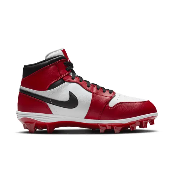 JORDAN 1 Mid Td Football Cleats - White