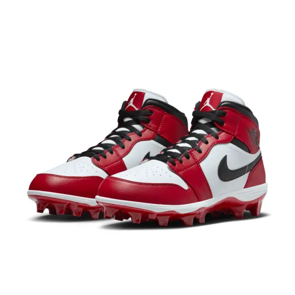 JORDAN 1 Mid Td Football Cleats - White