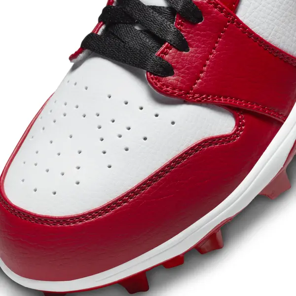 JORDAN 1 Mid Td Football Cleats - White