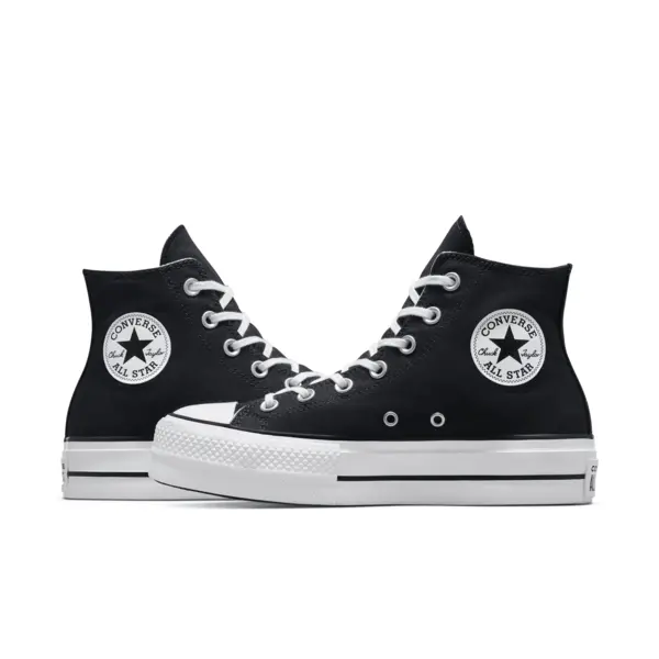 Nike Chuck Taylor All Star Lift Platform Canvas Sneakers - Black