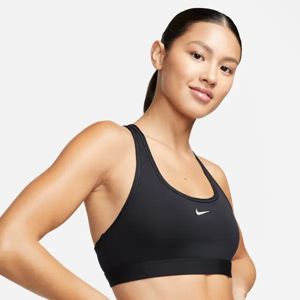 Nike Swoosh Light Support Non-padded Sports Bra - Black