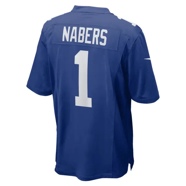 Nike Malik Nabers New York Giants Nfl Game Jersey - Blue