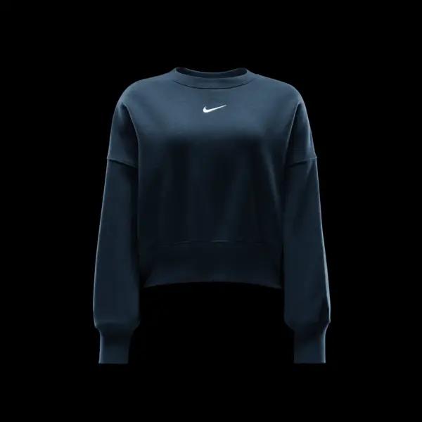 Nike Sportswear Phoenix Fleece Over-oversized Crew-neck Sweatshirt - Blue