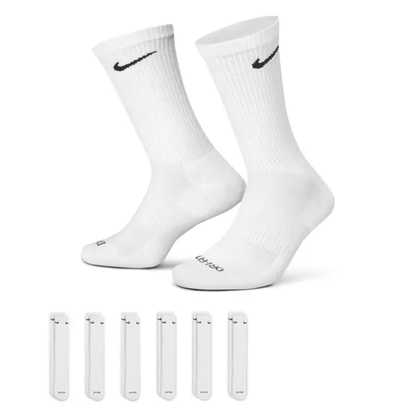 Nike Everyday Plus Cushioned Training Crew Socks - White