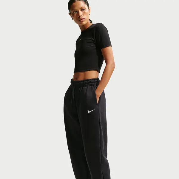 Nike Sportswear Phoenix Fleece High-waisted Oversized Sweatpants - Black