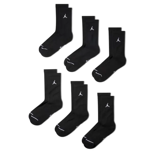 JORDAN Everyday Crew Socks - Black