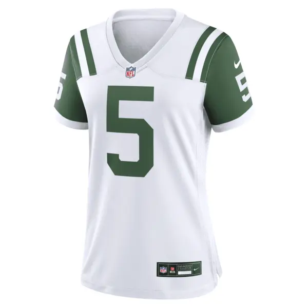 Nike Garrett Wilson New York Jets Nfl Game Football Jersey - White