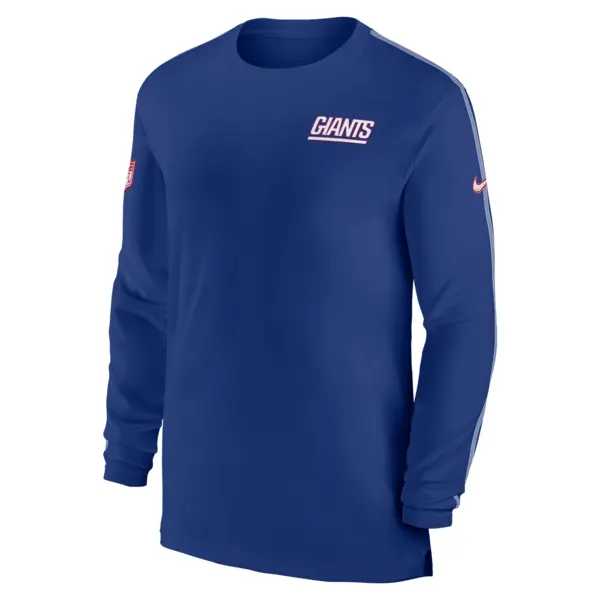 Nike New York Giants Sideline Coach Dri-fit Nfl Long-sleeve Top - Blue