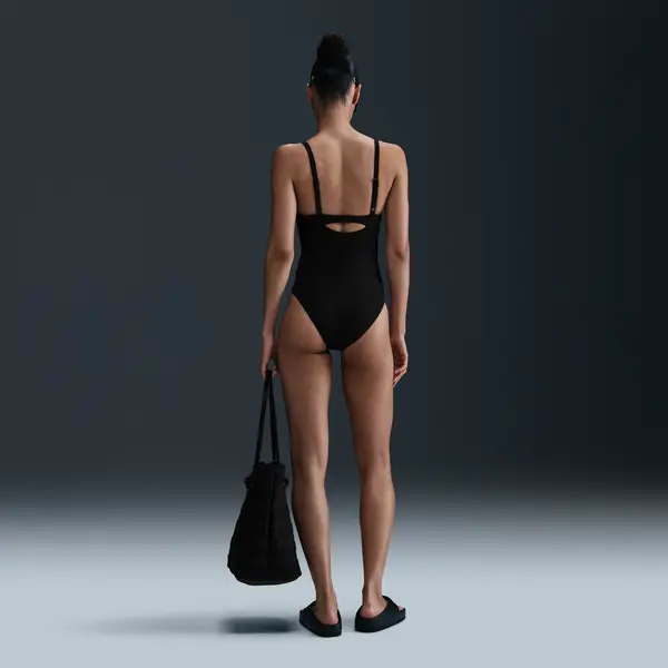 Nike Effortless Essential V-neck One Piece - Black