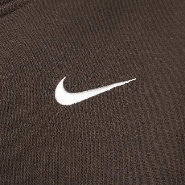 Nike Sportswear Phoenix Fleece 1/4-zip Cropped Sweatshirt - Brown