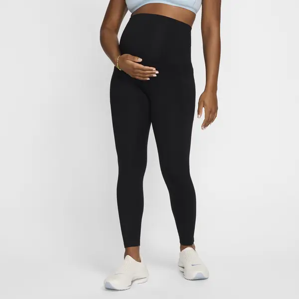 Nike High-waisted 7/8 Maternity Leggings With Pockets - Black
