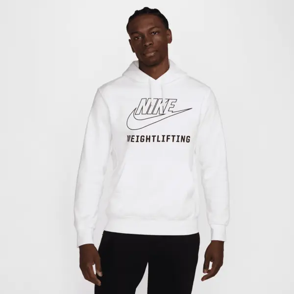 Nike Weightlifting Pullover Hoodie - White